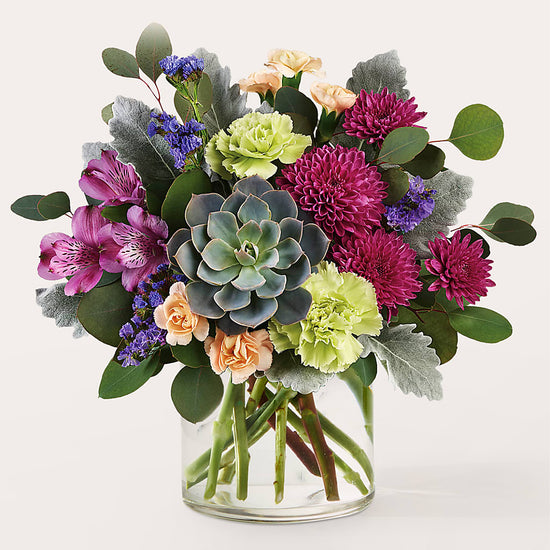 Botanical Dream Bouquet – green, lavender, purple flower arrangement ...